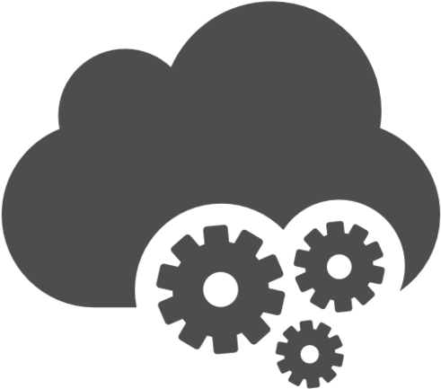 Cloud With Gears Wide New Color - Illustration - Free Transparent PNG ...
