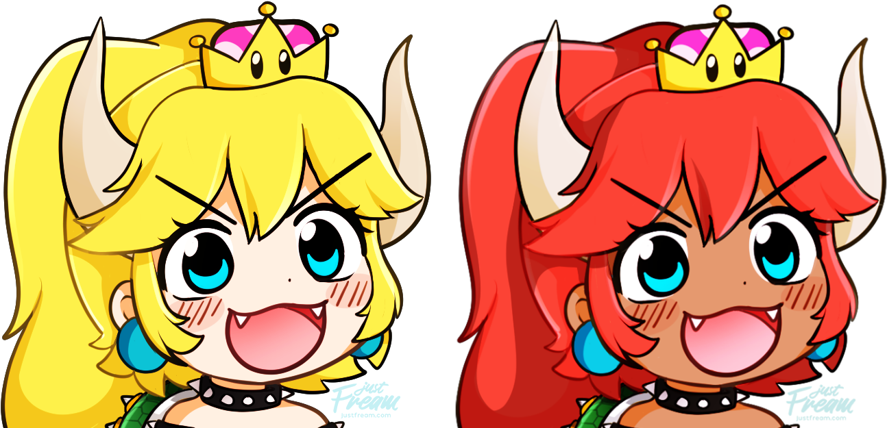 Download @justfreamsuper Mario - Bowsette Red PNG Image with No ...