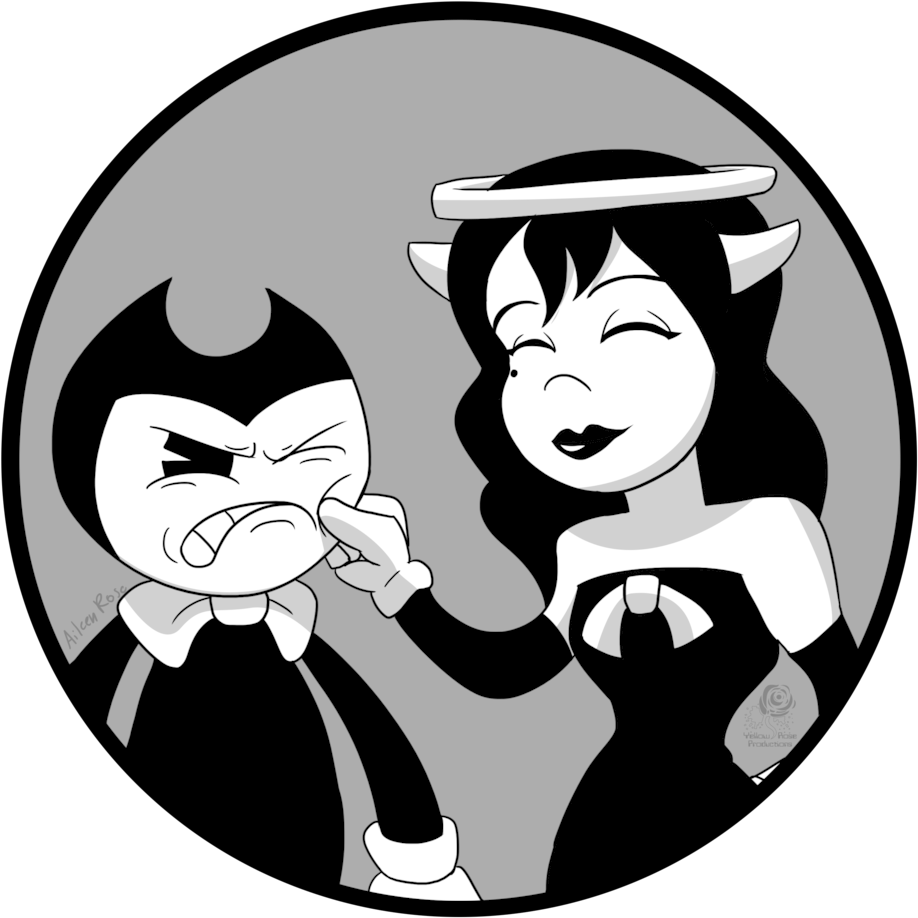 Download Image Black And White Bendy And The Ink Machine Themeatly PNG ...