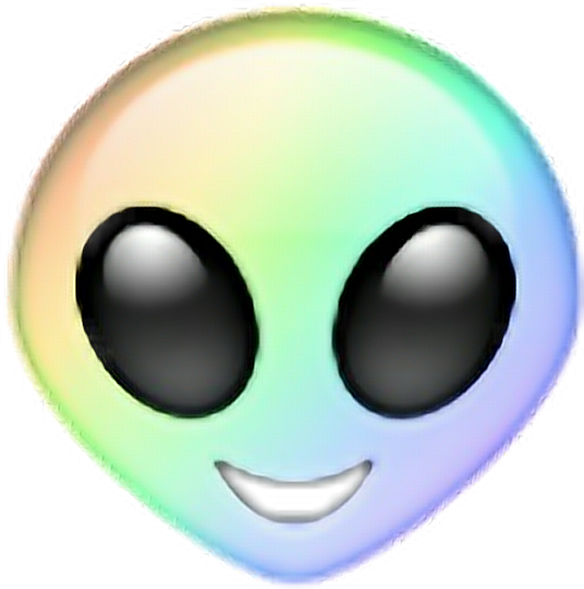 Transparent Alien Emoji