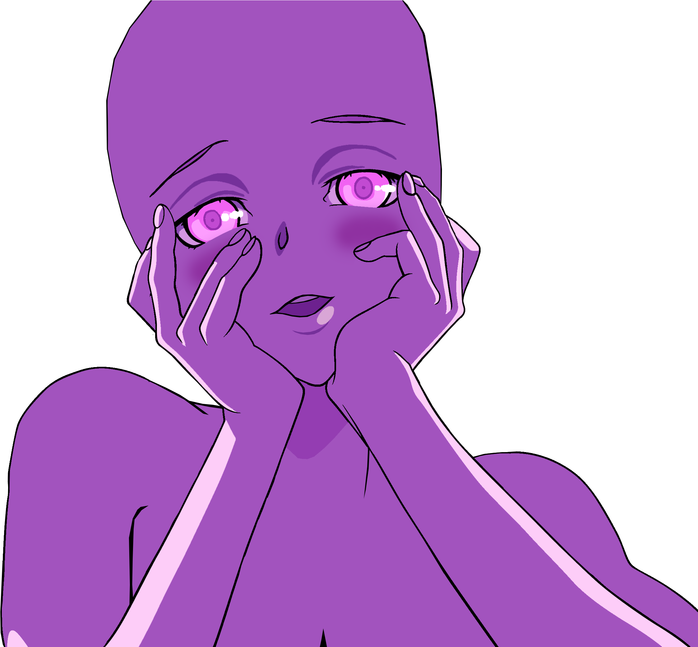 Yandere Jasmine - Yuno Yandere Face Base - Free Transparent PNG ...