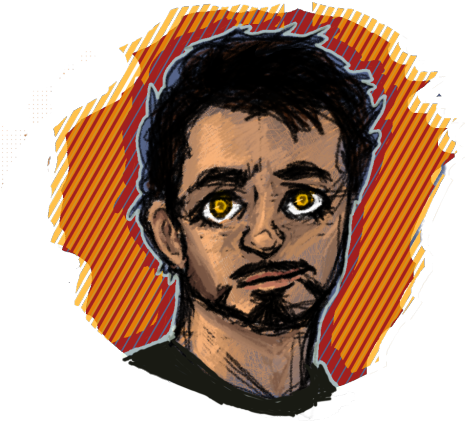 Download An Earlier Attempt At Golden-eyed Tony - Illustration PNG ...