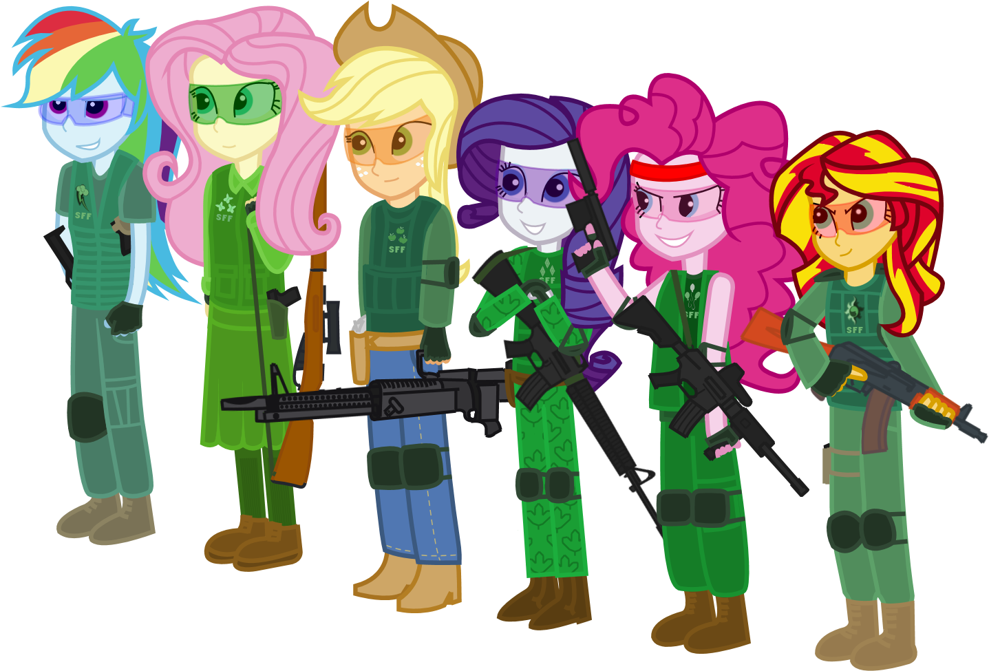 Airsoft, Aks-74u, Applejack, Artist - Sunset Shimmer Mlp Equestria ...