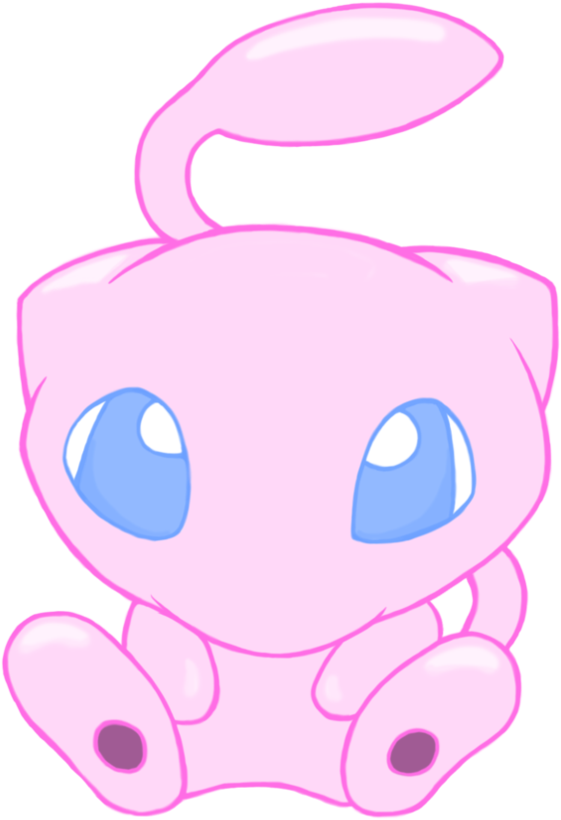 129kib, 894x894, Mew - Mew Chibi Transparent - Free Transparent PNG ...