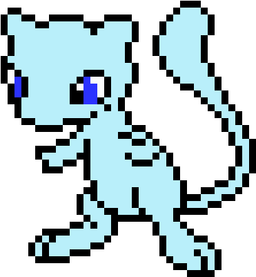 Shiny Mew - Hard Pokemon Pixel Art - Free Transparent PNG Download - PNGkey