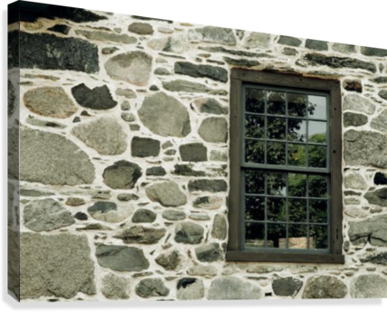 Download Stone Wall With A Window Canvas Print - Stone Wall Window PNG ...