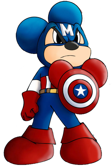 Mickey Mouse Capitan America - Free Transparent PNG Download - PNGkey