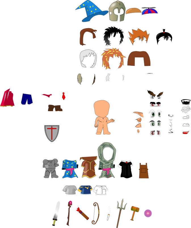 Download D2 - Chibi Characters Dress Up PNG Image with No Background ...
