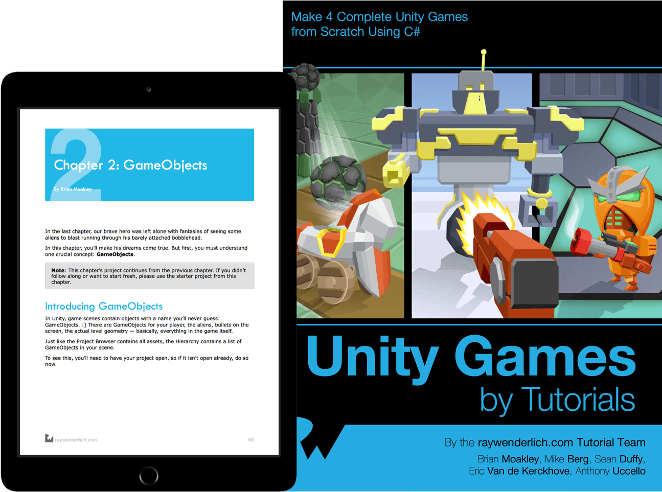 Download Unity Games By Tutorials Book Cover - Unity Games By Tutorials ...