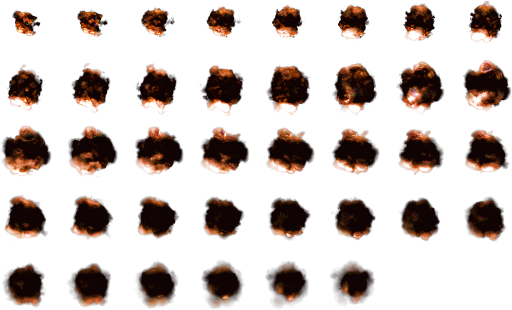 Download Same Sprite Sheet, Manually Color Corrected - Smoke Particle ...