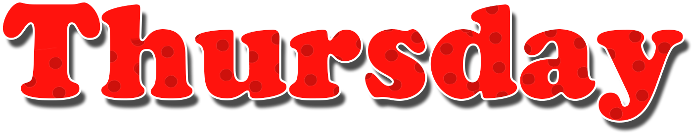 Download Thursday Red Dots Name Design Png - Tuesday Trivia PNG Image ...