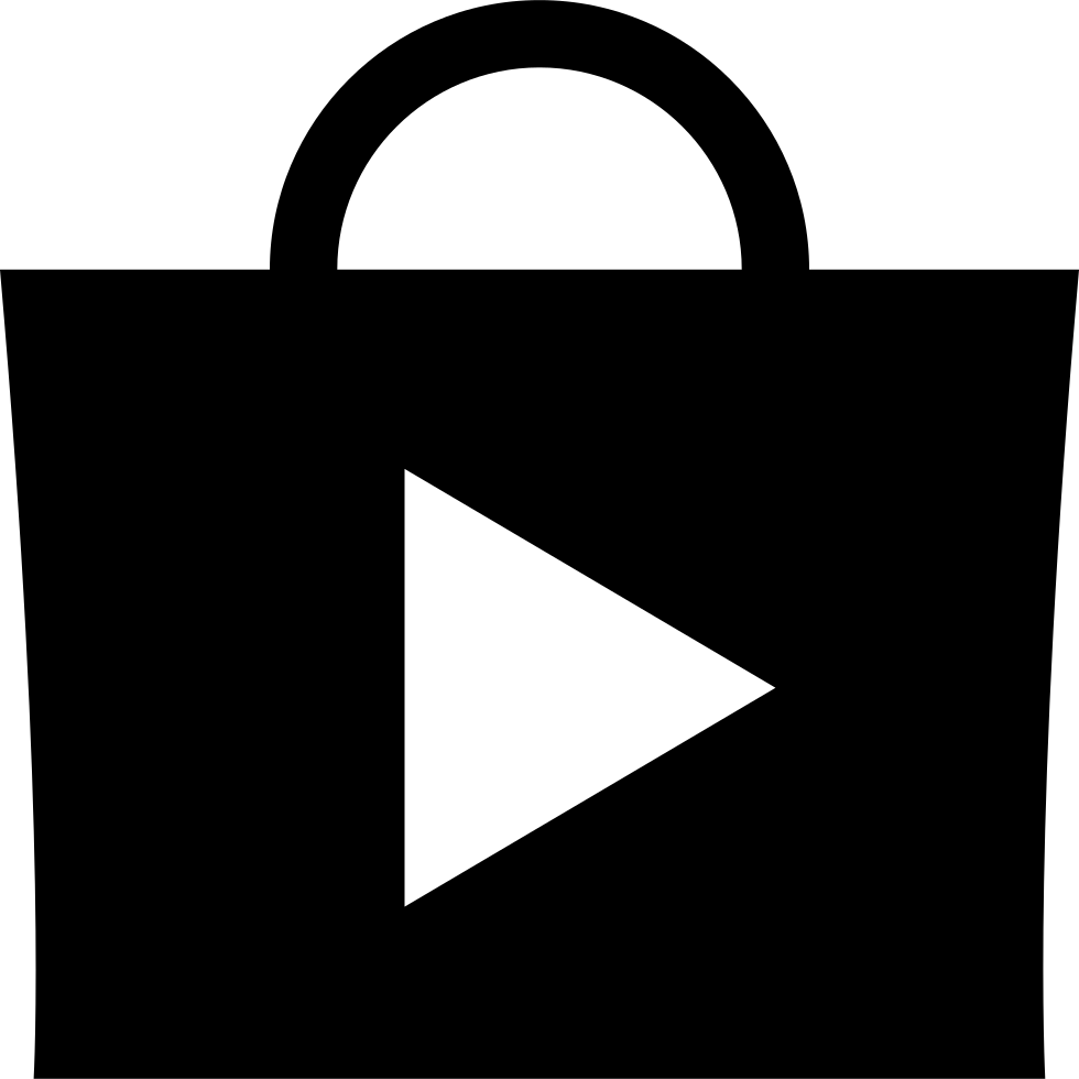 Android Playstore Free Icon - Black Play Store Logo - Free Transparent ...