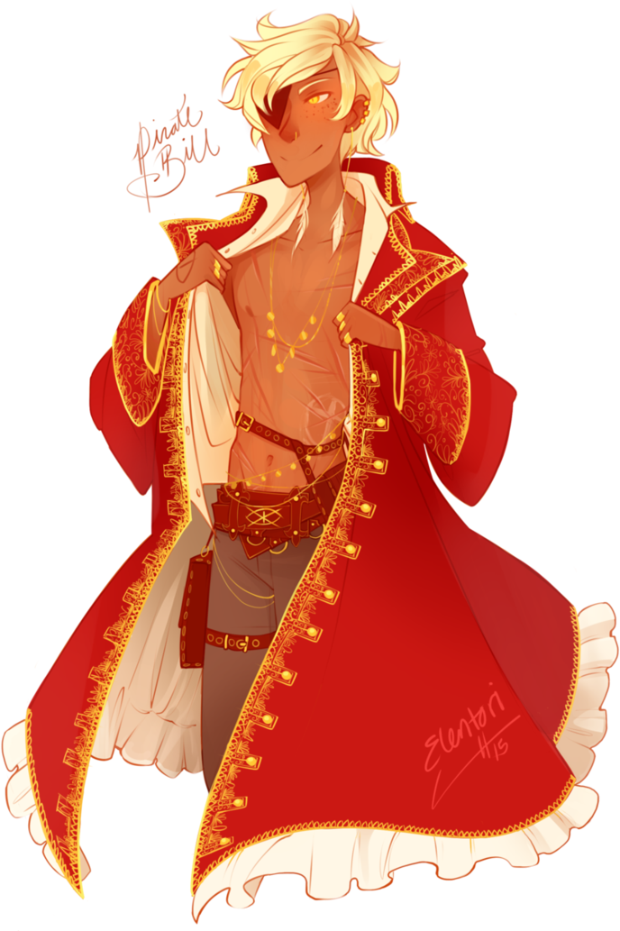 Download Png - Bill Cipher Pirate Au PNG Image with No Background ...