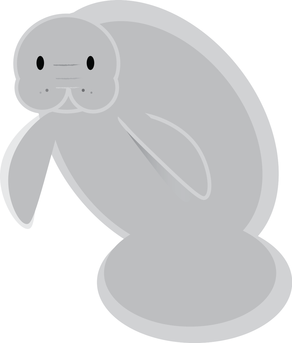 Png Royalty Free Manatee Clipart - Manatee Emoji - Free Transparent PNG ...