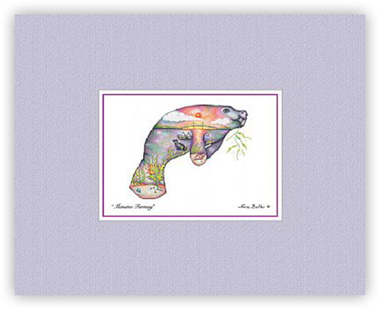 Download Manatee Fantasy Mini-prints - Picture Frame PNG Image with No ...