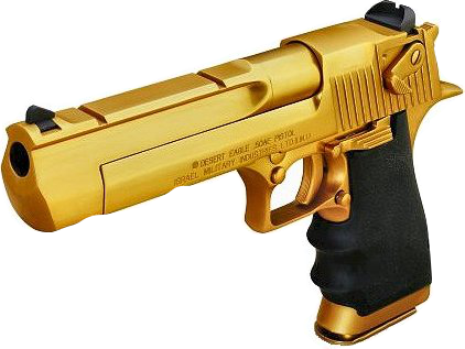 Desert Eagle D - Gold Desert Eagle - Free Transparent PNG Download - PNGkey
