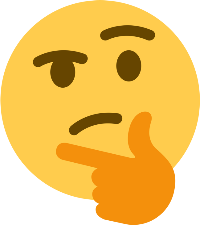 Download Left-handed Thinking - Discord Thinking Emoji Original PNG ...