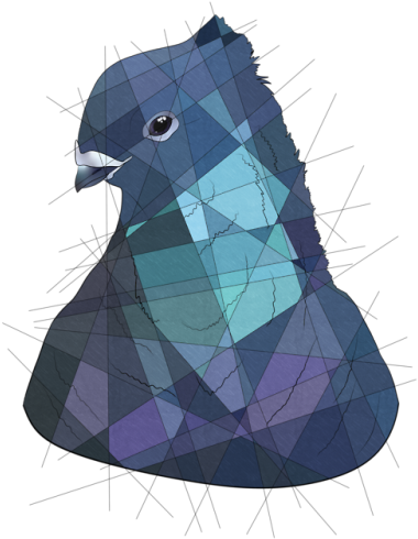 Download A Cute Little Goth Pigeon For @chickenkeeping - Illustration ...