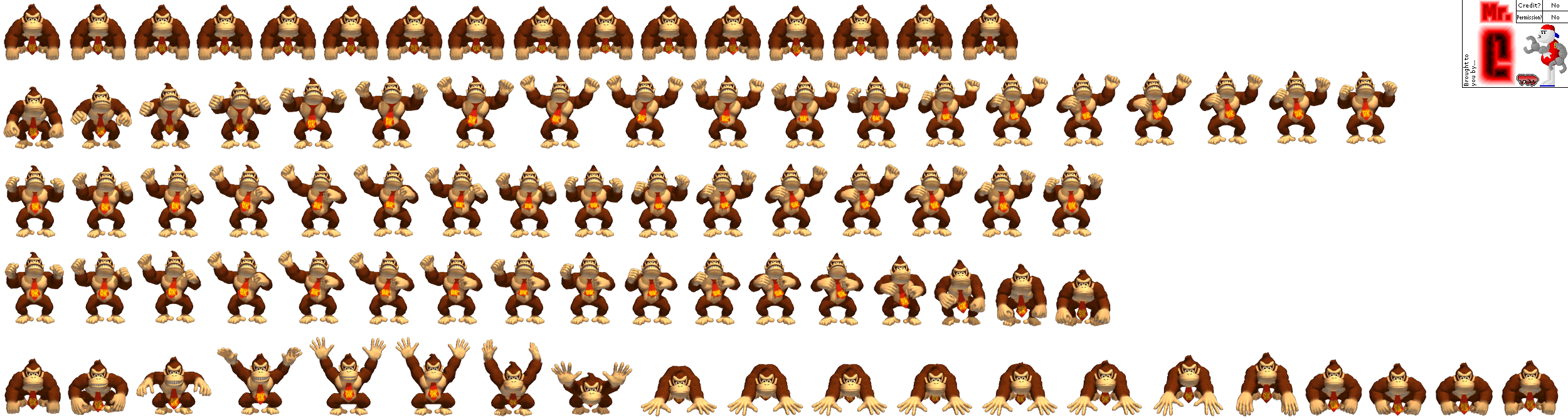 Click For Full Sized Image Donkey Kong - Donkey Kong Sprite Png - Free ...