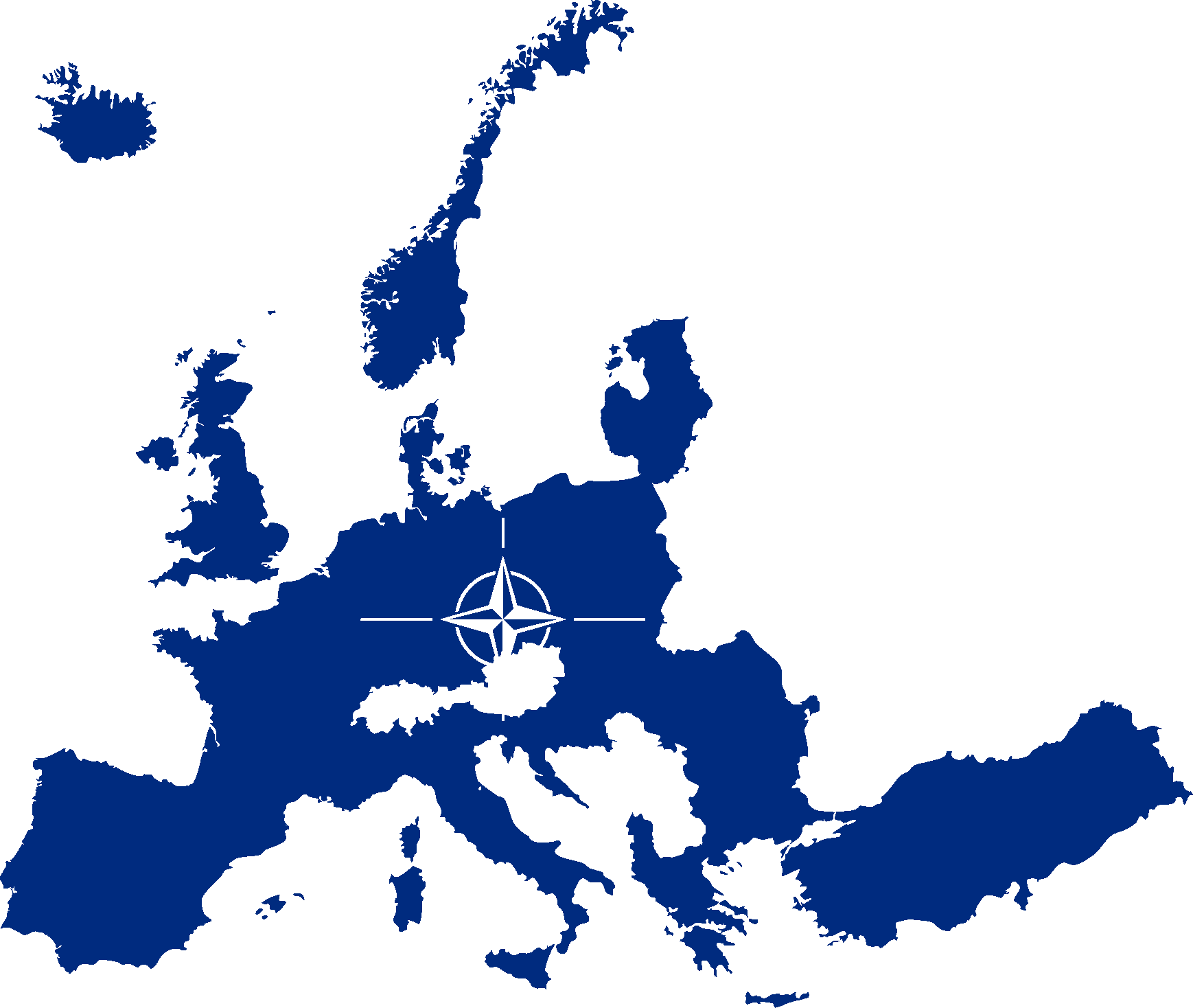 Flag Map Of Nato Countries - Clanice Nato - Free Transparent PNG ...