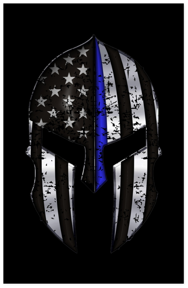 Download Thin Blue Line Flag Poster - Thin Blue Line Warrior To Protect ...