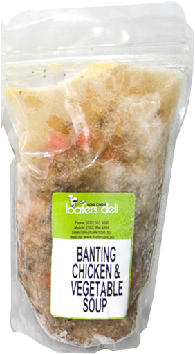 Download Banting Chicken & Vegetable Soup - Whole Grain PNG Image with ...