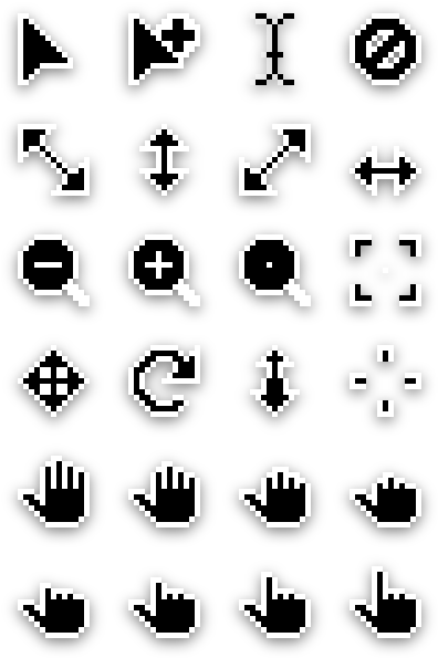 Download Matching Cursor Set, Designed For A 3d Cad Application, - Icon ...