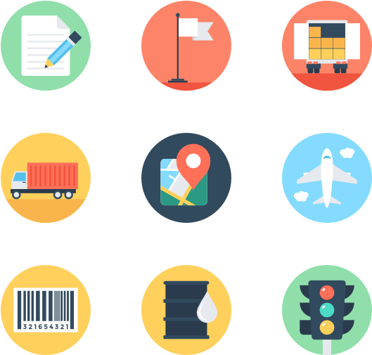 Global Logistics - Logistics Flat Icon - Free Transparent PNG Download ...