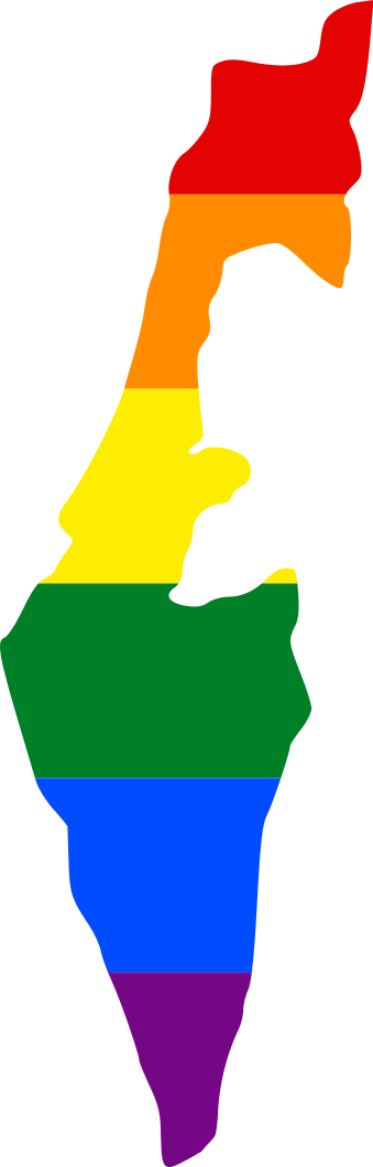 Download Lgbt Flag Map Of Israel - Israel Lgbt Map PNG Image with No ...