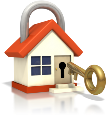 Download House Lock Key - Lock The Door Clipart PNG Image with No ...