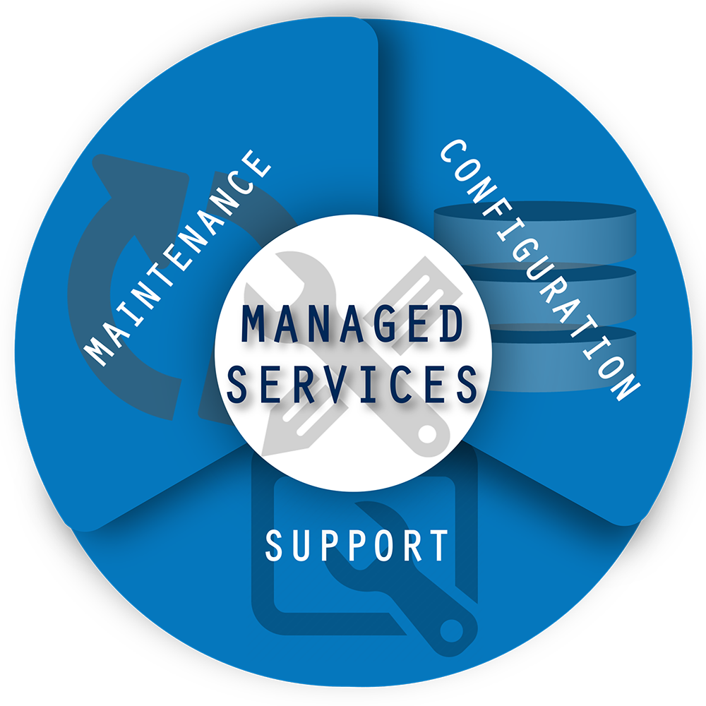 Download Managed Services Icon - Club Orange & Blue PNG Image with No ...