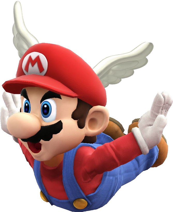 Wing Mario Flying - Peach Or Toadstool Meme - Free Transparent PNG ...