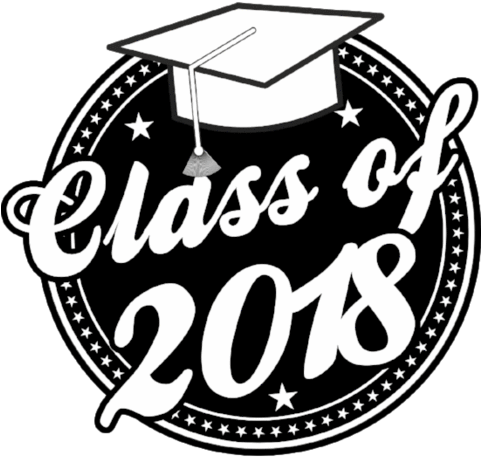 Download Class Of 2018 Graduation Window Cling - Clip Art PNG Image ...