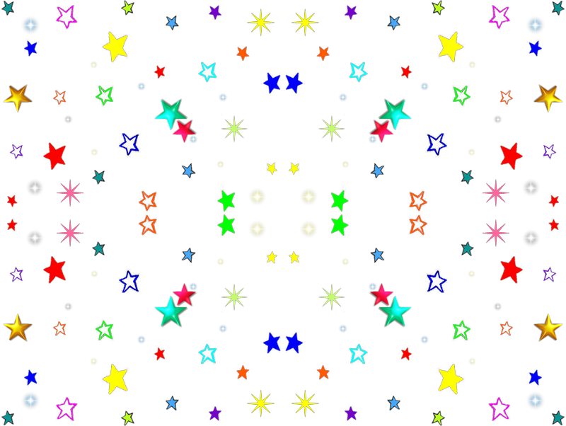 Download Rainbow Stars On White Fabric - Color PNG Image with No ...
