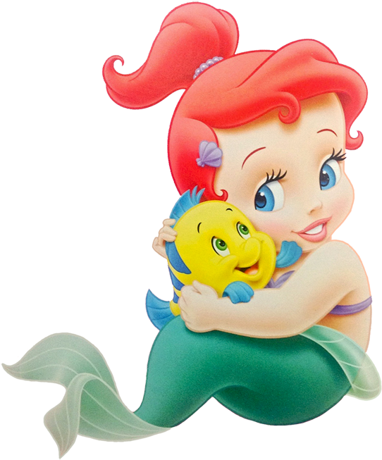 Baby Clipart Little Mermaid - Baby Little Mermaid - Free Transparent PNG Download - PNGkey