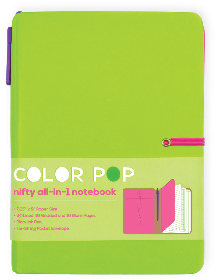 Download Color Pop All In One Notebook - Lime Notepads And Notebooks By ...