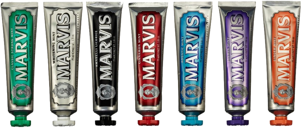 Download Marvis's Different Flavors Of Toothpaste - Marvis Ginger Mint ...
