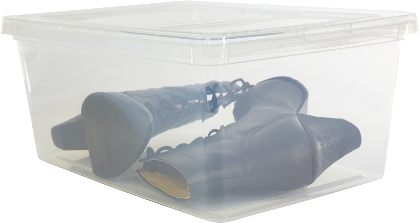 Download Small Clear 17 X 11 Sweater Storage Box - Plastic PNG Image ...