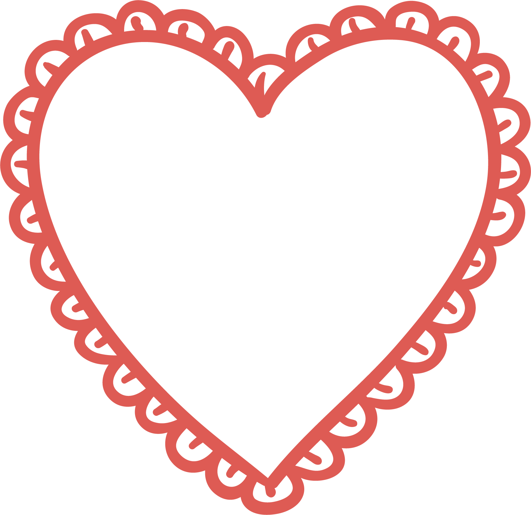 Download Valentines Day Heart Black And White Clip Art - Round Polka ...