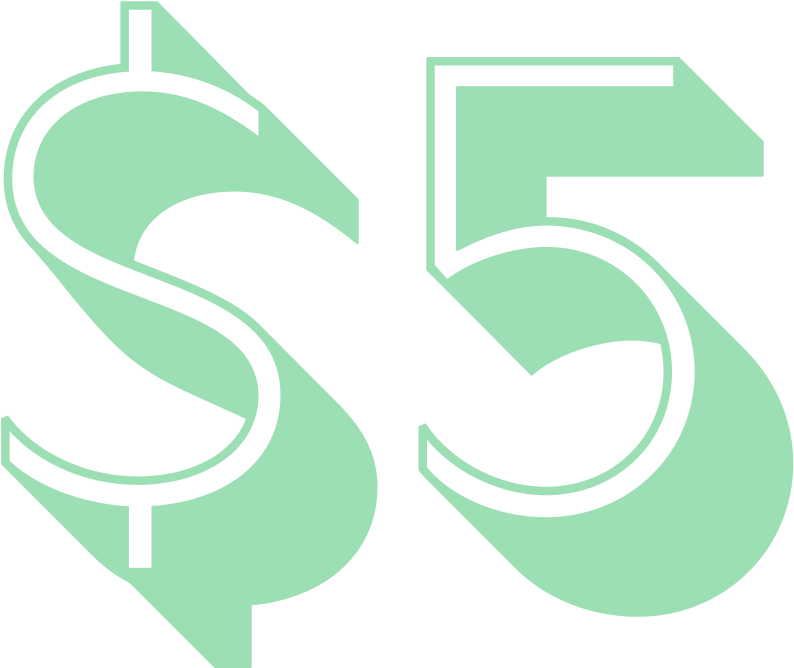 Download $5 - Portable Network Graphics PNG Image with No Background ...