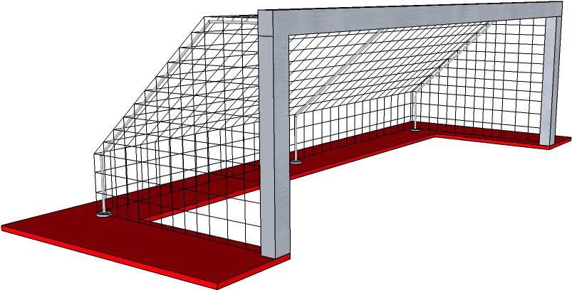 Download Goal Post Png Image Royalty Free - Water Polo Goal Post Size ...
