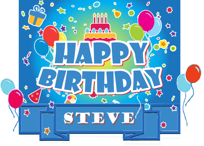 Download Happy Birthday, Steve - Happy Birthday Steve Clipart PNG Image ...