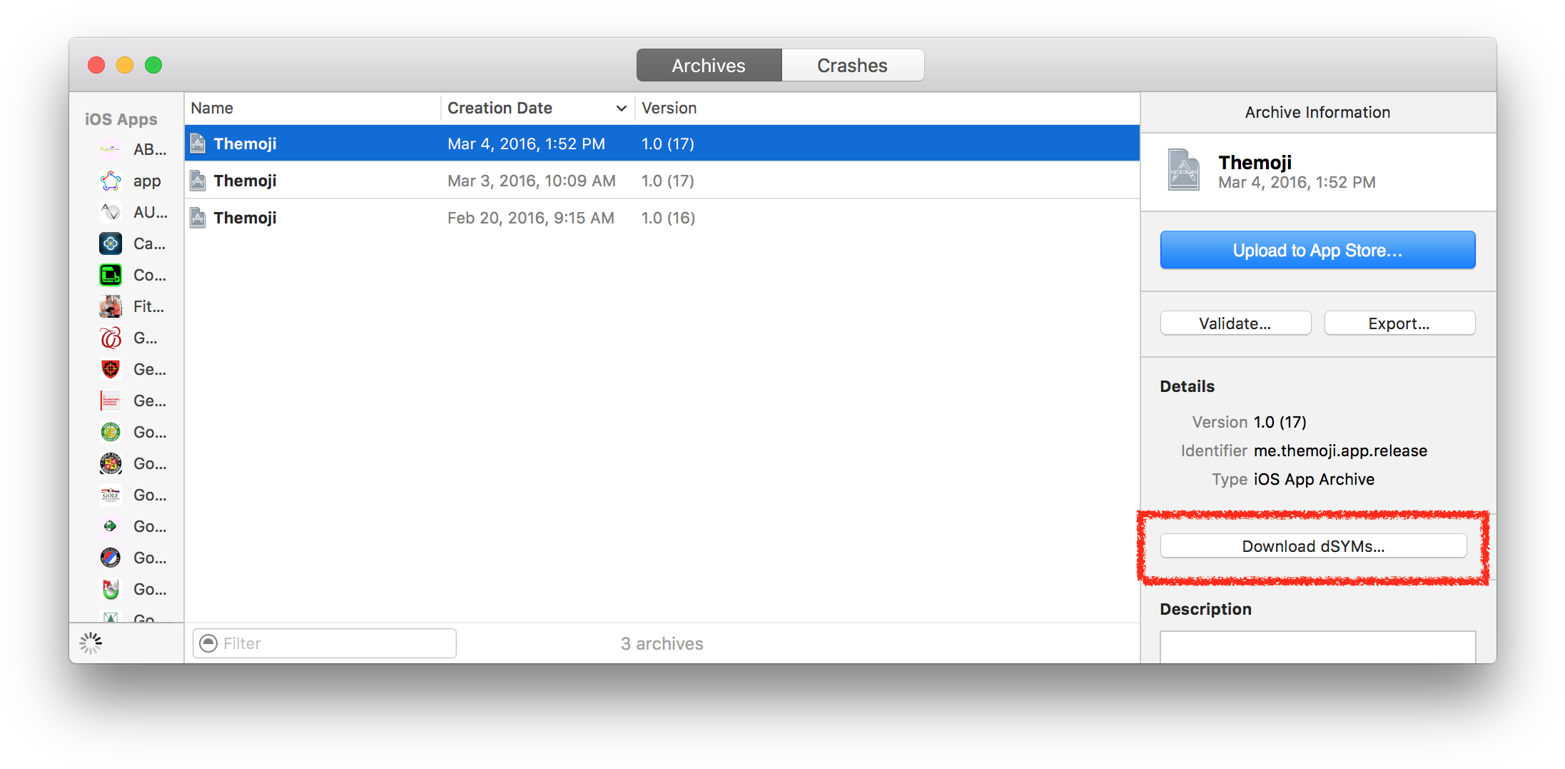 Download Download Dsym Symbolication Files Using The Xcode Organizer ...