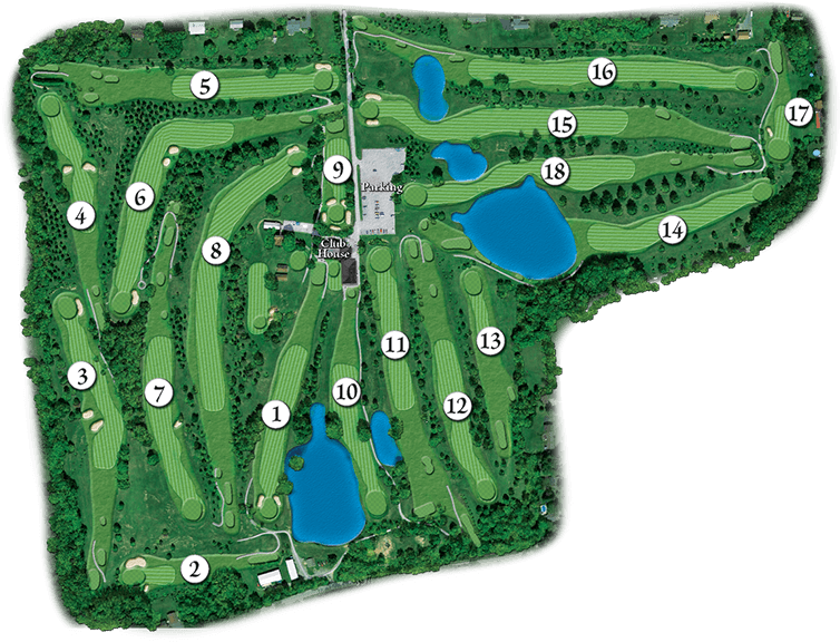 Download Lake Arthur Course Layout - Butlers Golf Course Map PNG Image ...
