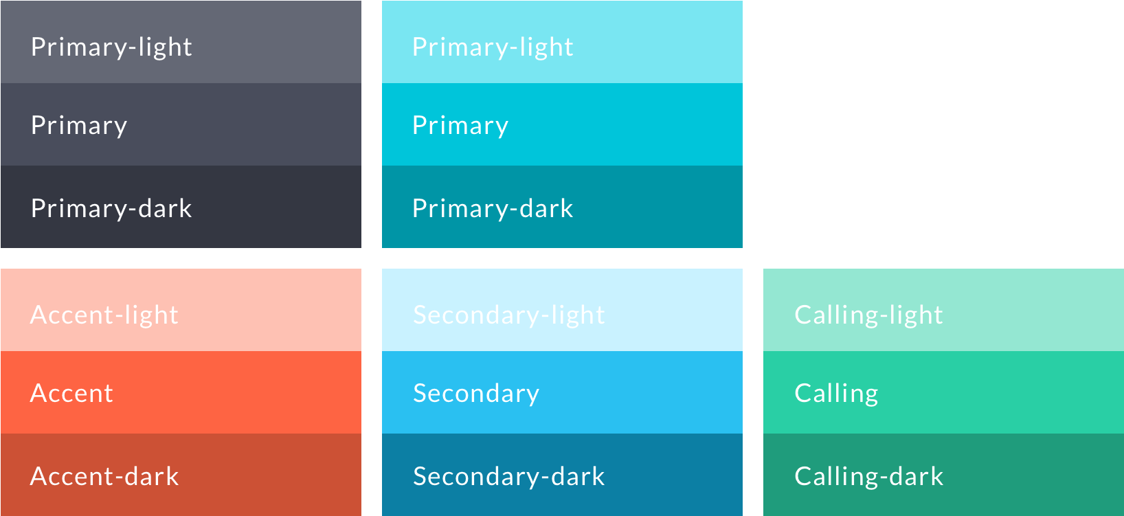 Each Of These Colors Included Tints And Shades, Which - Color Palette ...