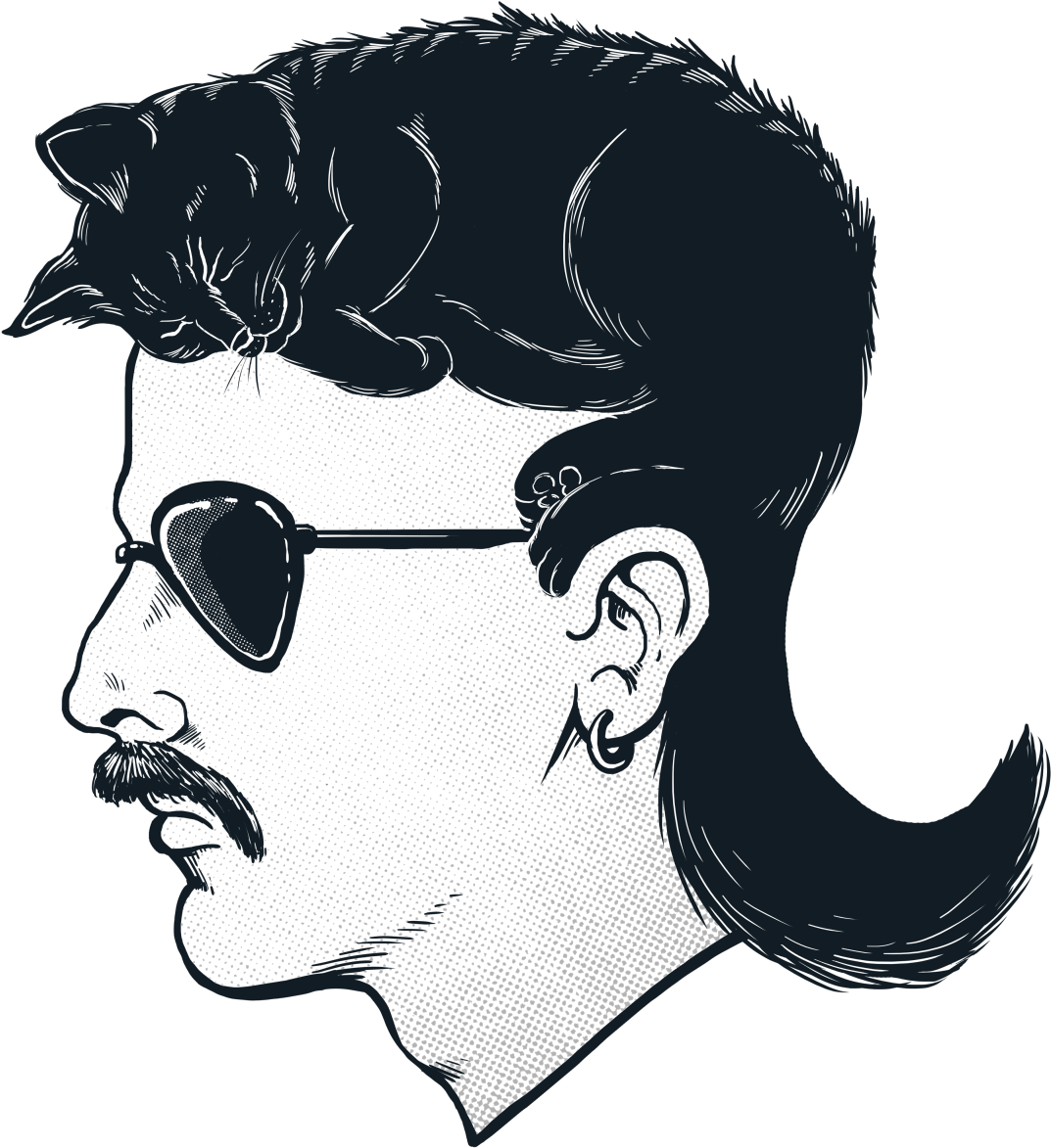 Download Mullet Drawing At Getdrawings - Mullet PNG Image with No ...