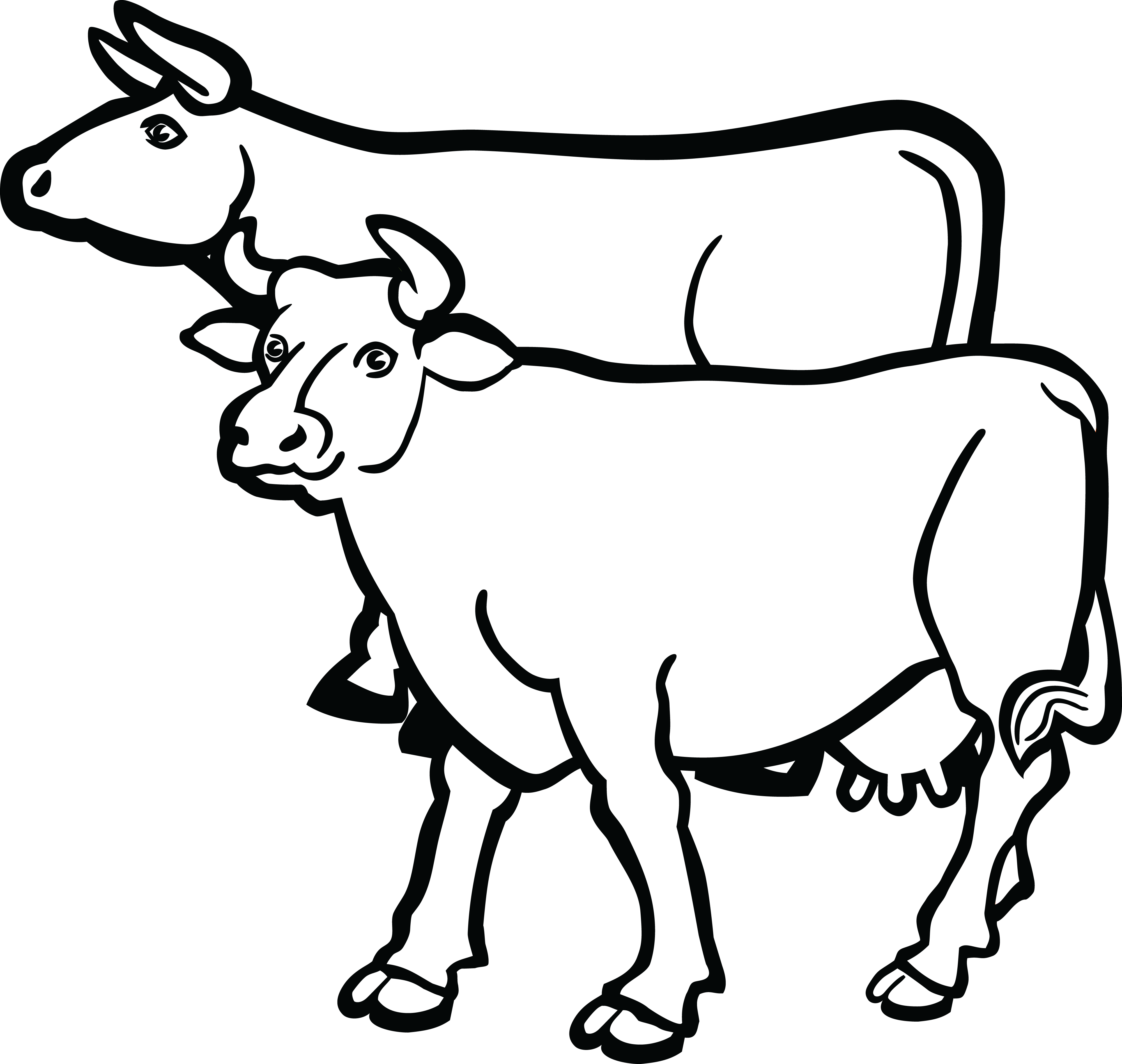 Download , , - Group Of Cow Drawing PNG Image with No Background ...