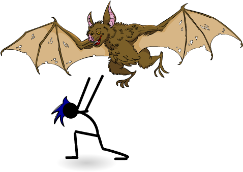 Download Bat Swarm - Cartoon PNG Image with No Background - PNGkey.com