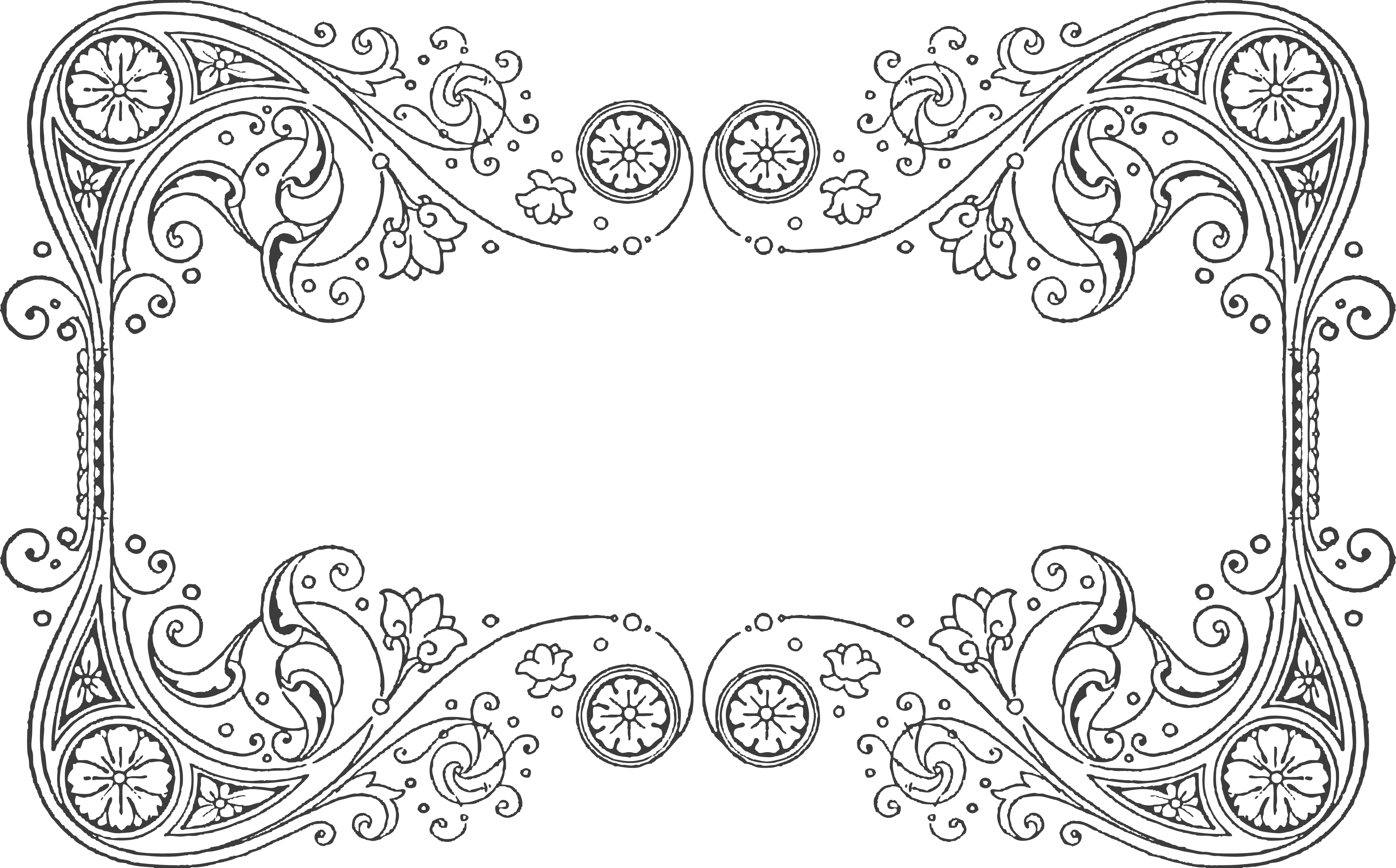 Filigree Border Png