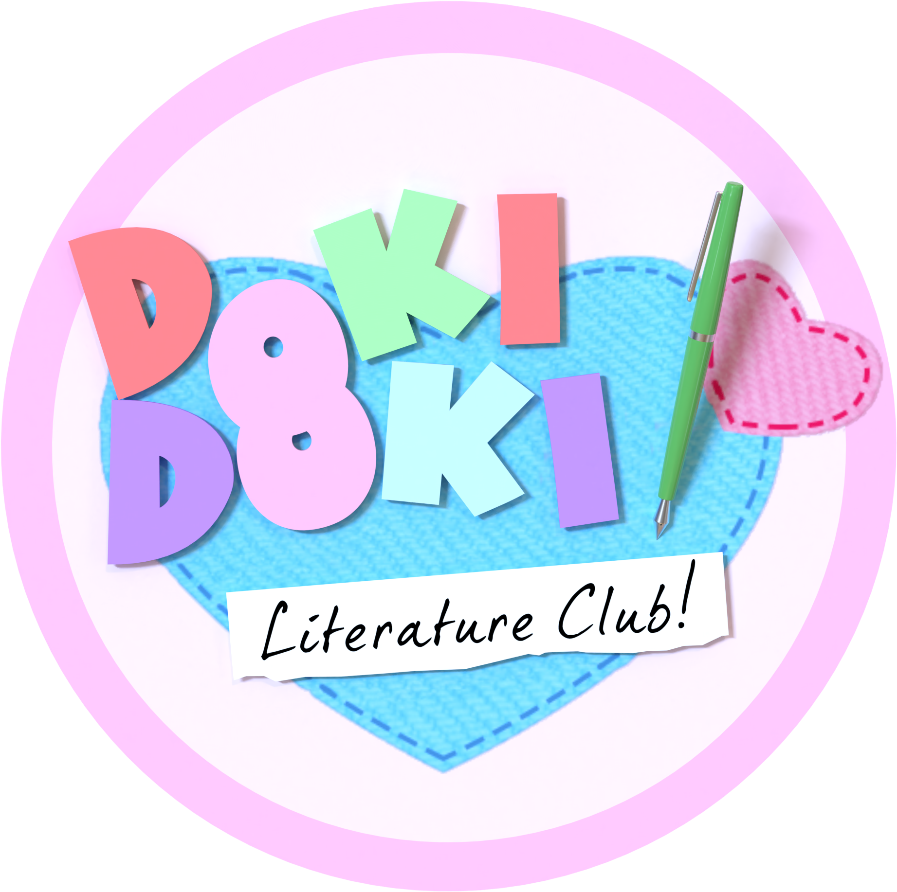 Oc Fanart3d Logo - Doki Doki Literature Club Roblox Decal - Free ...